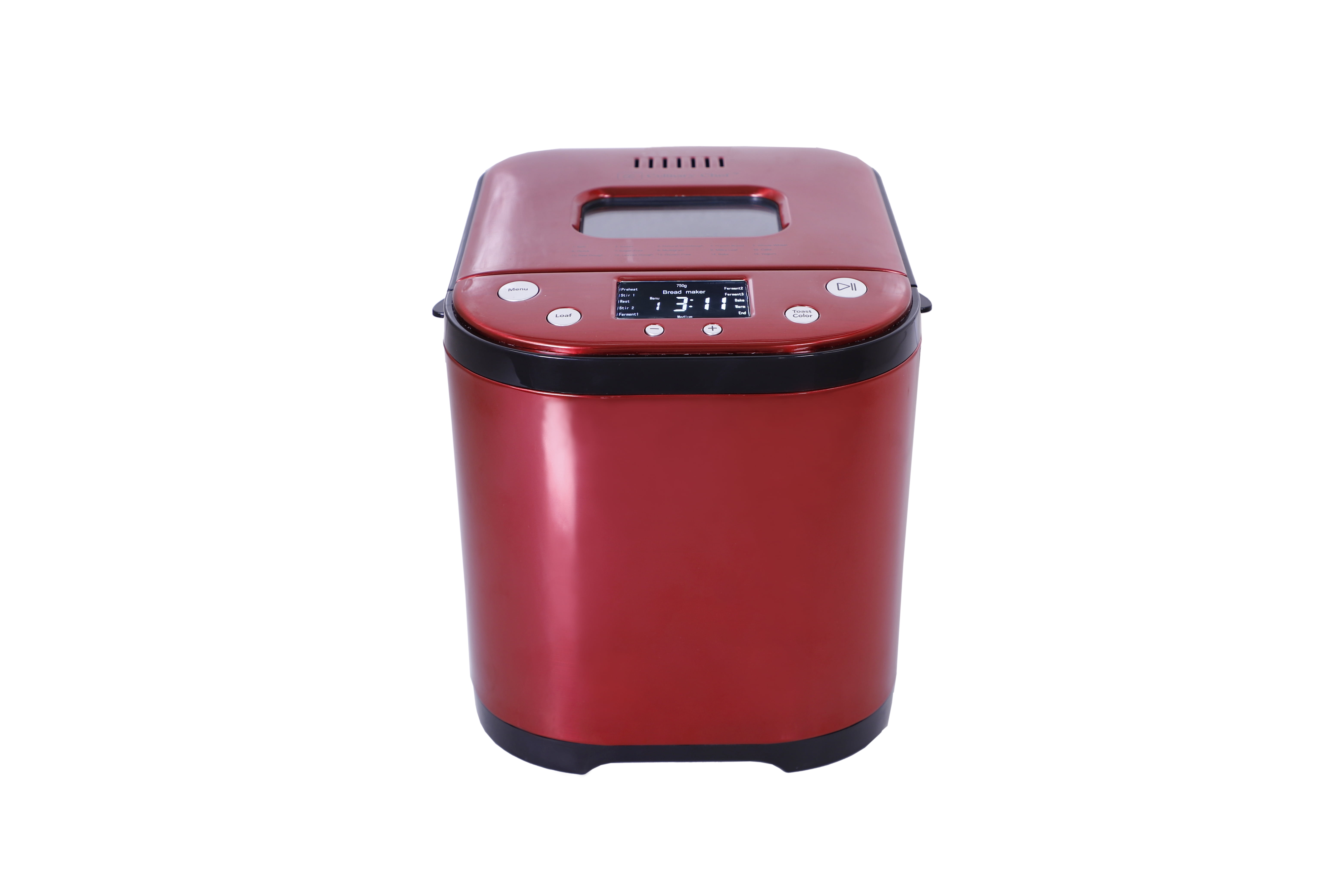 Culinary Chef Professional Automatic Bread Maker, Red - Walmart.com
