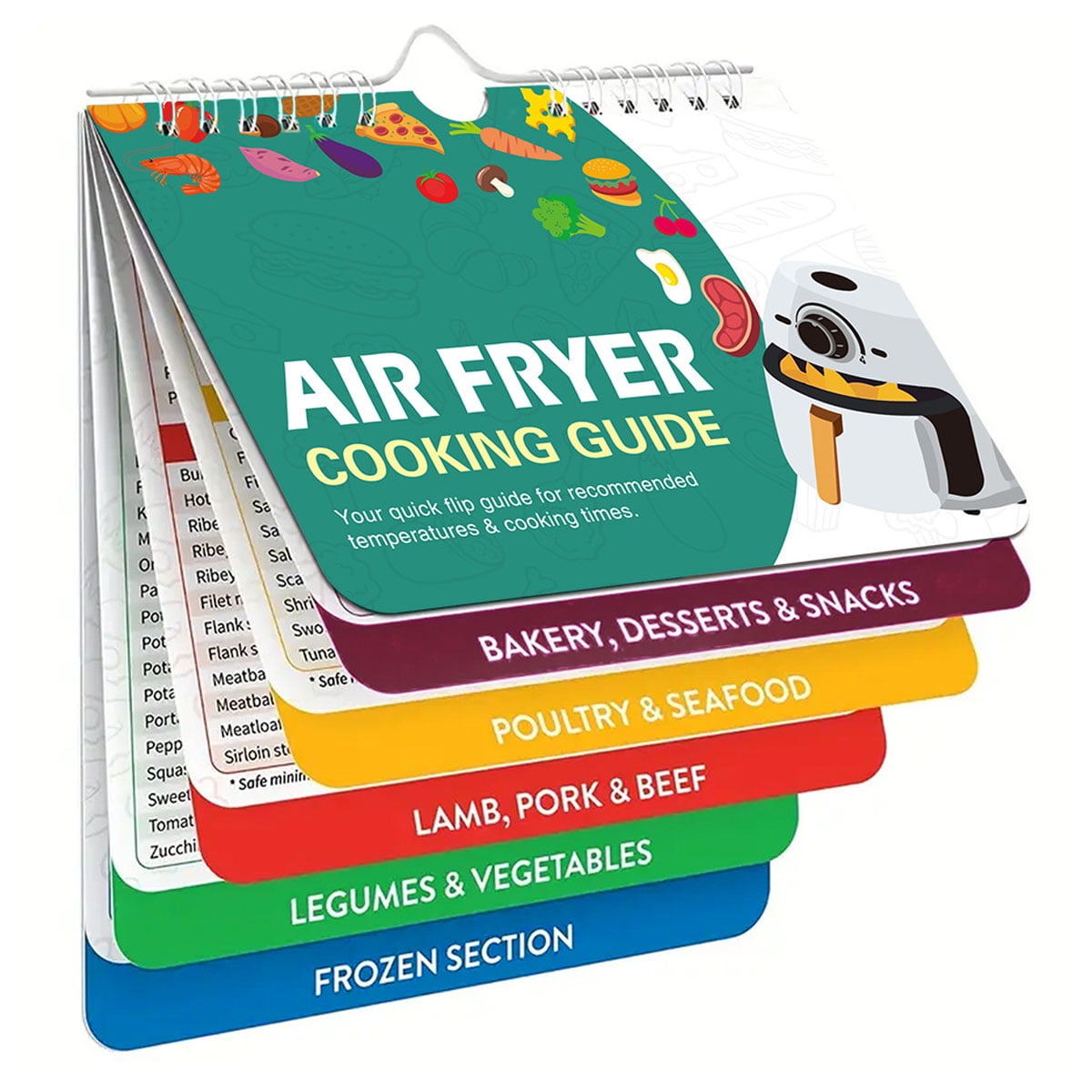 Culinary Companion: Air Fryer Cheat Sheet, Universal Compatibility with ...