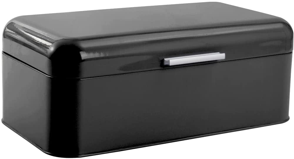 Culinary Couture Large Stainless Steel Modern Bread Box for Kitchen ...