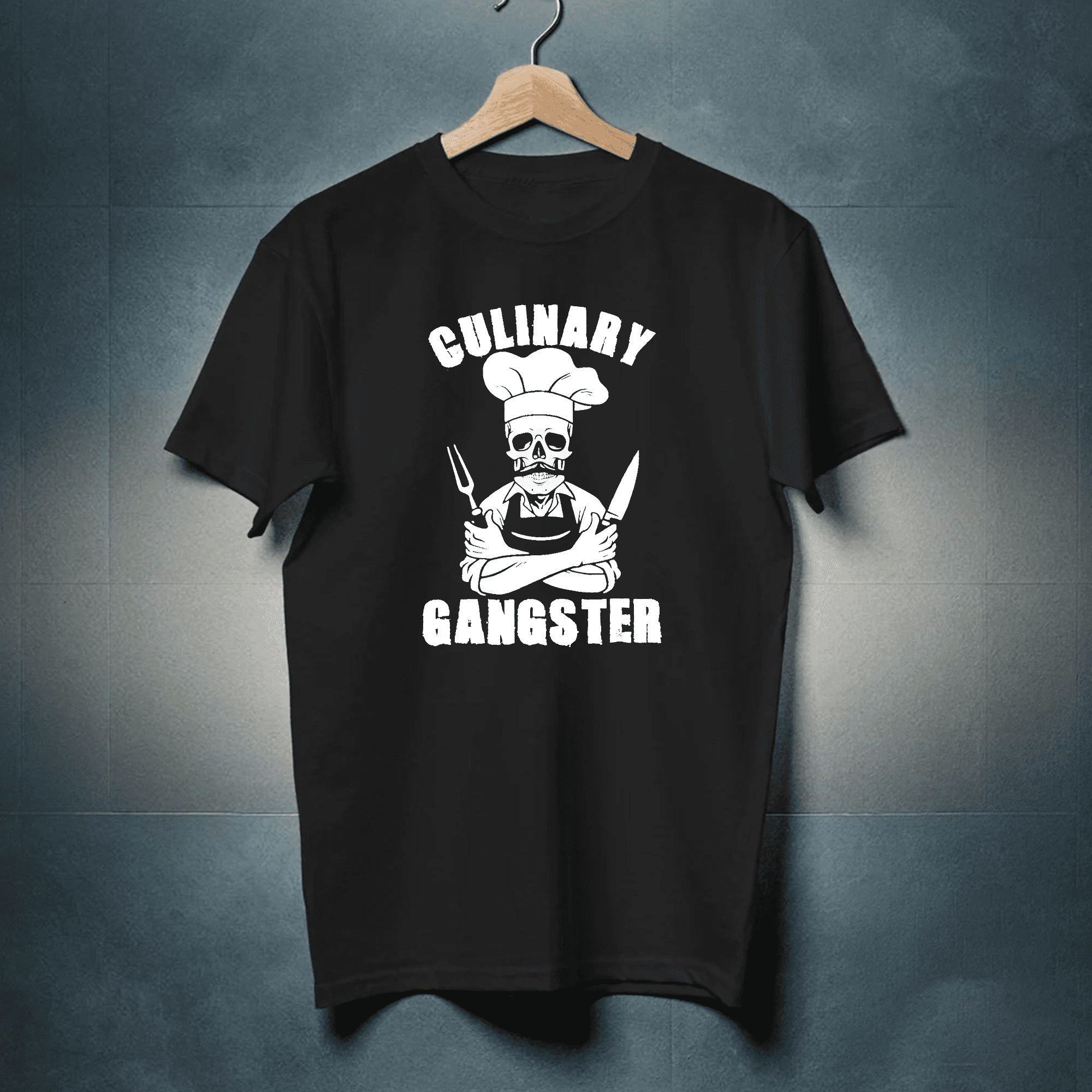 Culinary Gangster, Cool Graphic Design for Cooking Guru or Chef Fans ...