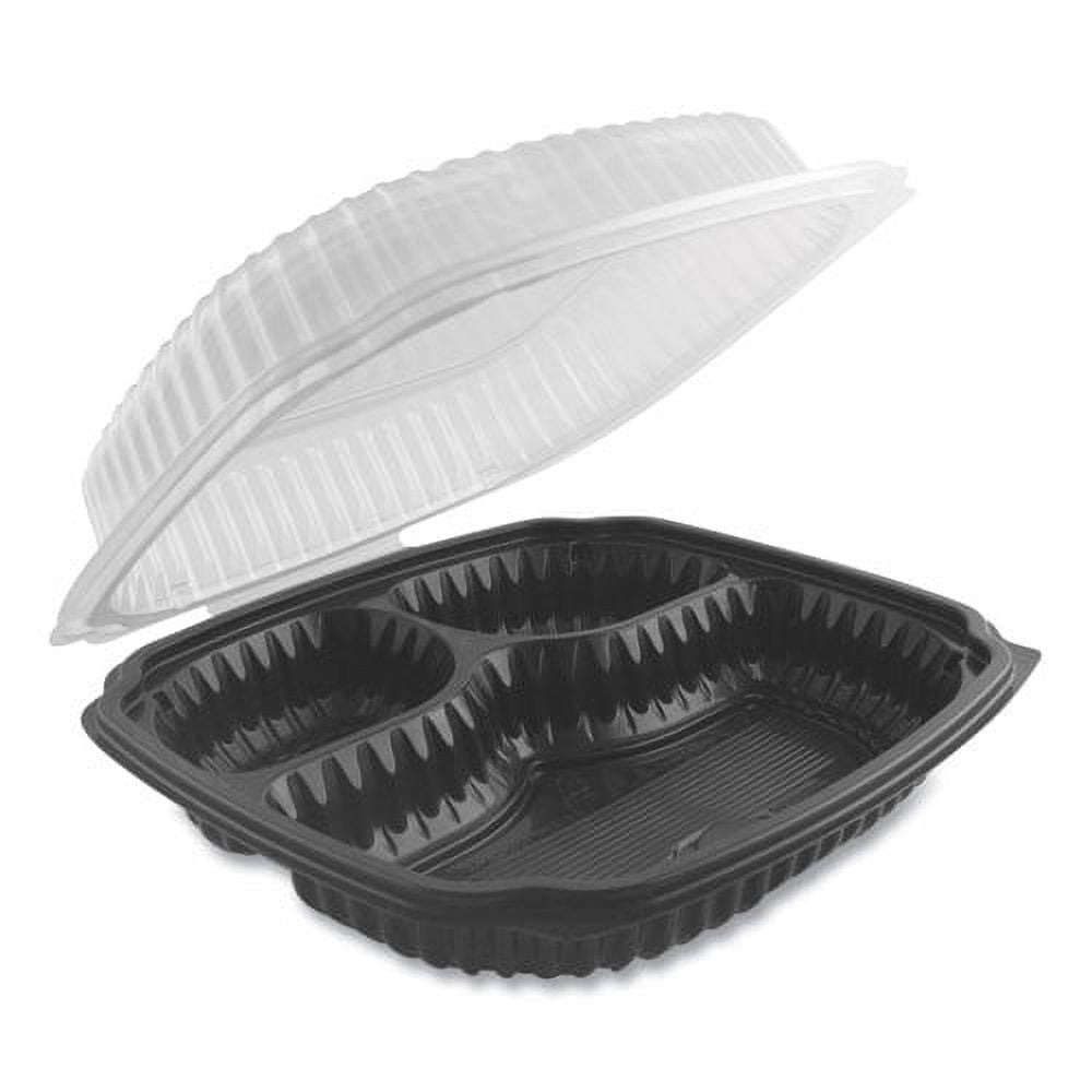 Culinary Lites Microwavable 3-Compartment Container, 20 Oz/5 Oz/ 5 Oz ...