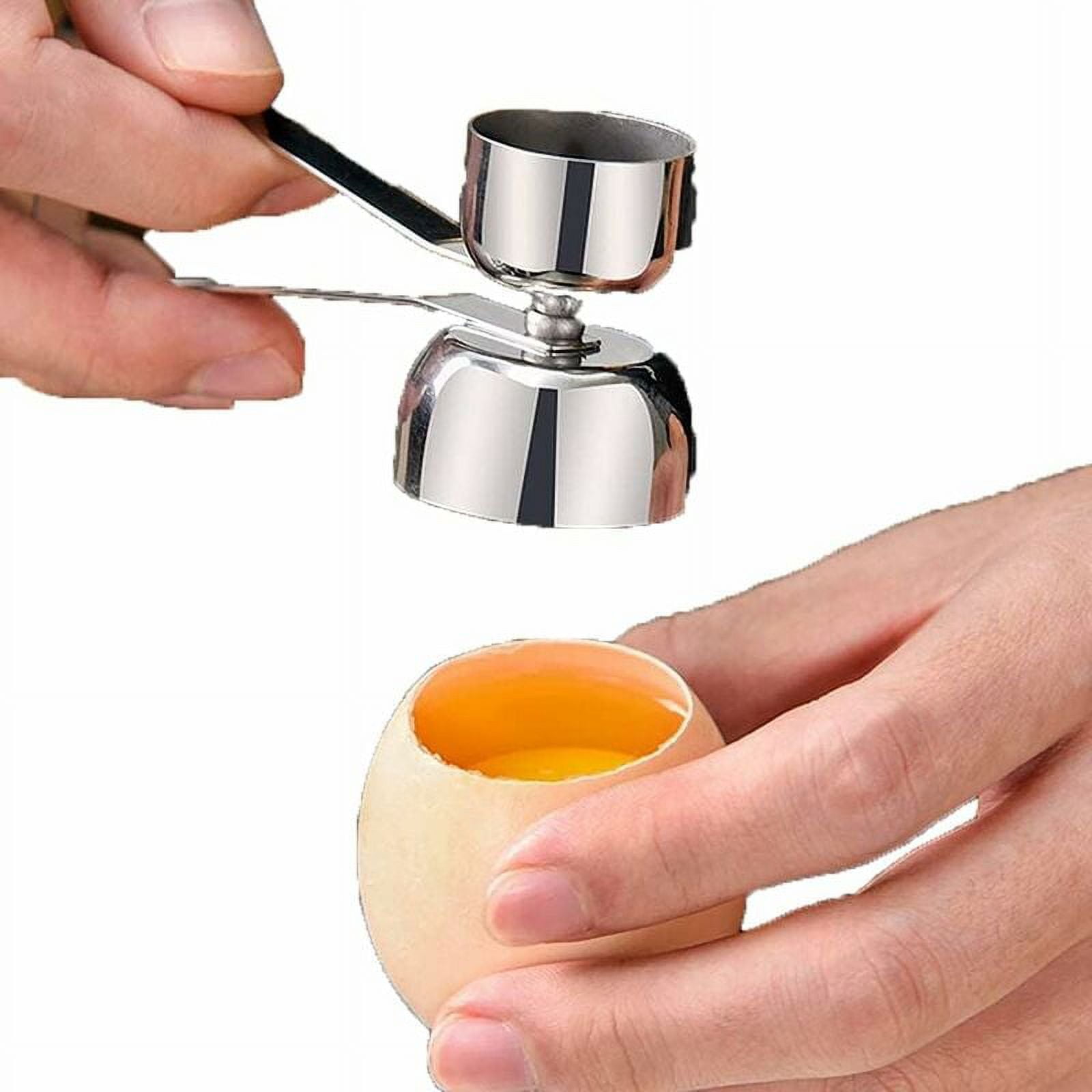 Culinary Masterpiece, Stainless Steel Egg Cracker Cutter Assuring Shell ...