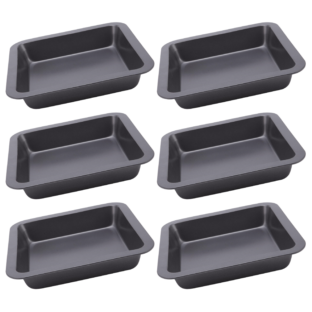 Culinary Square Cake Pan 8 inch Steel, 6 Pack - Walmart.com