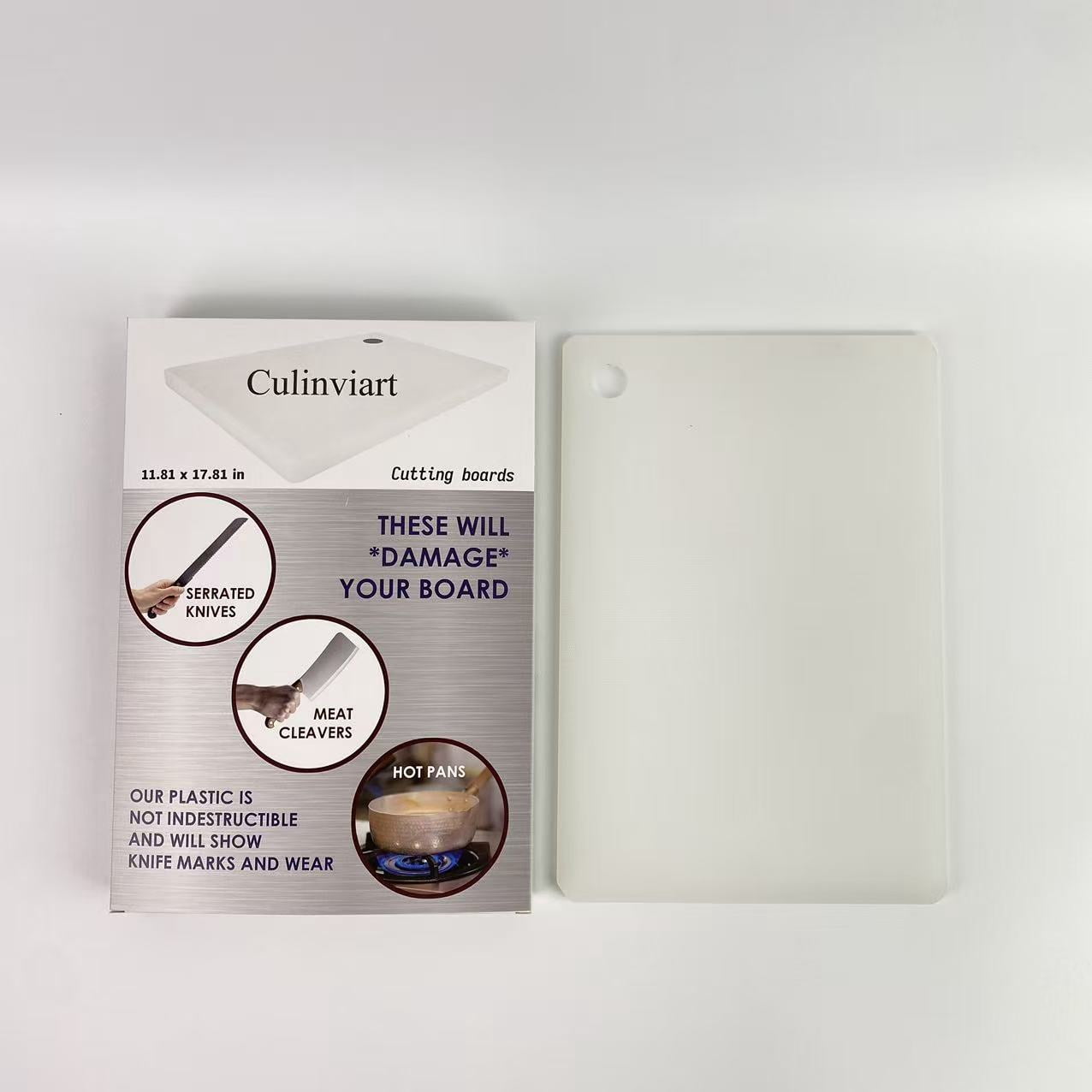Culinviart Cutting boards, Dishwasher- Safe Plastic Chopping Board for ...