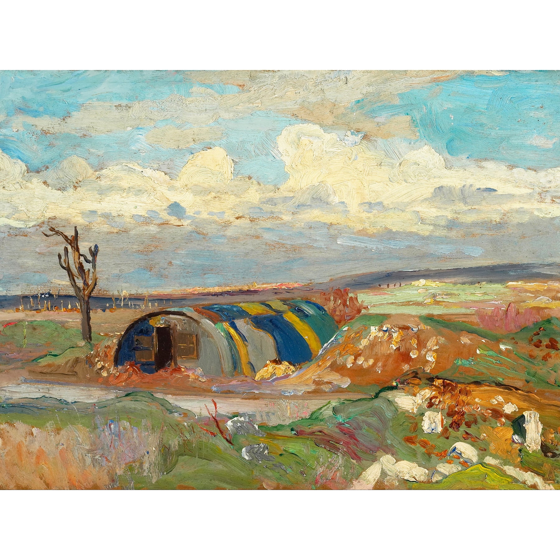 Cullen At The Front World War WWI Painting Extra Large Art Print Wall ...