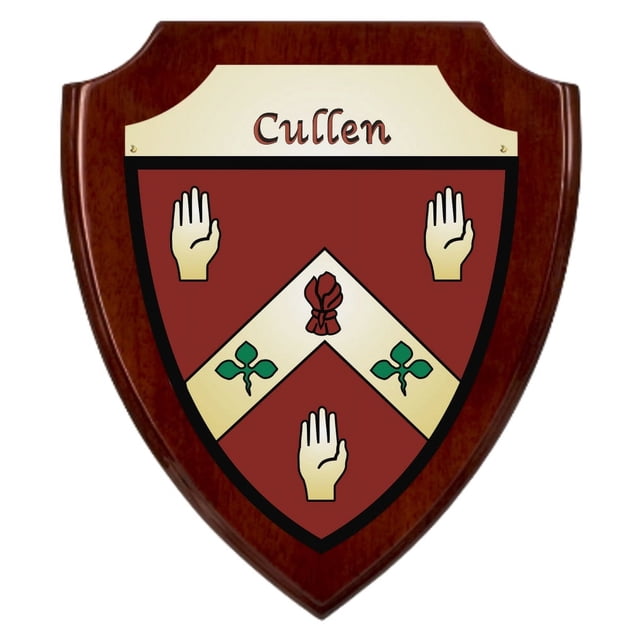 Cullen Irish Coat of Arms Shield Plaque - Rosewood Finish - Walmart.com