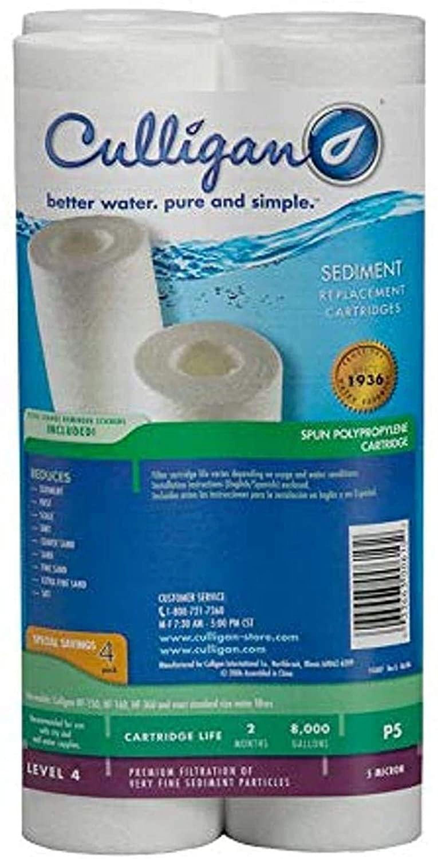 Culligan P5 Advanced Filtration Cartridges, 4-Pack, Whole House Water ...