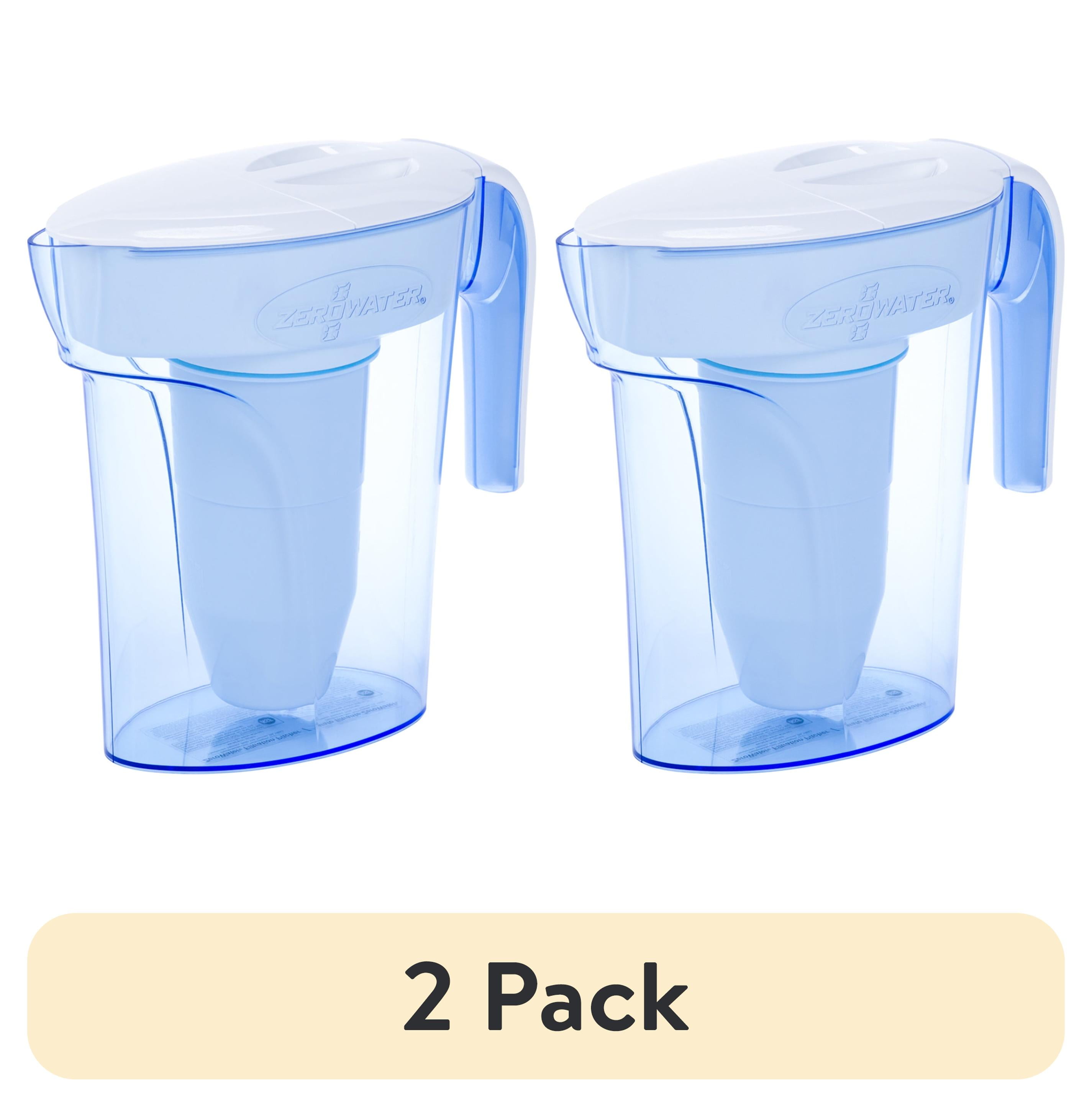 (2 pack) Culligan Zerowater 7 Cup 5-Stage Ready-Pour™ Pitcher - Walmart.com