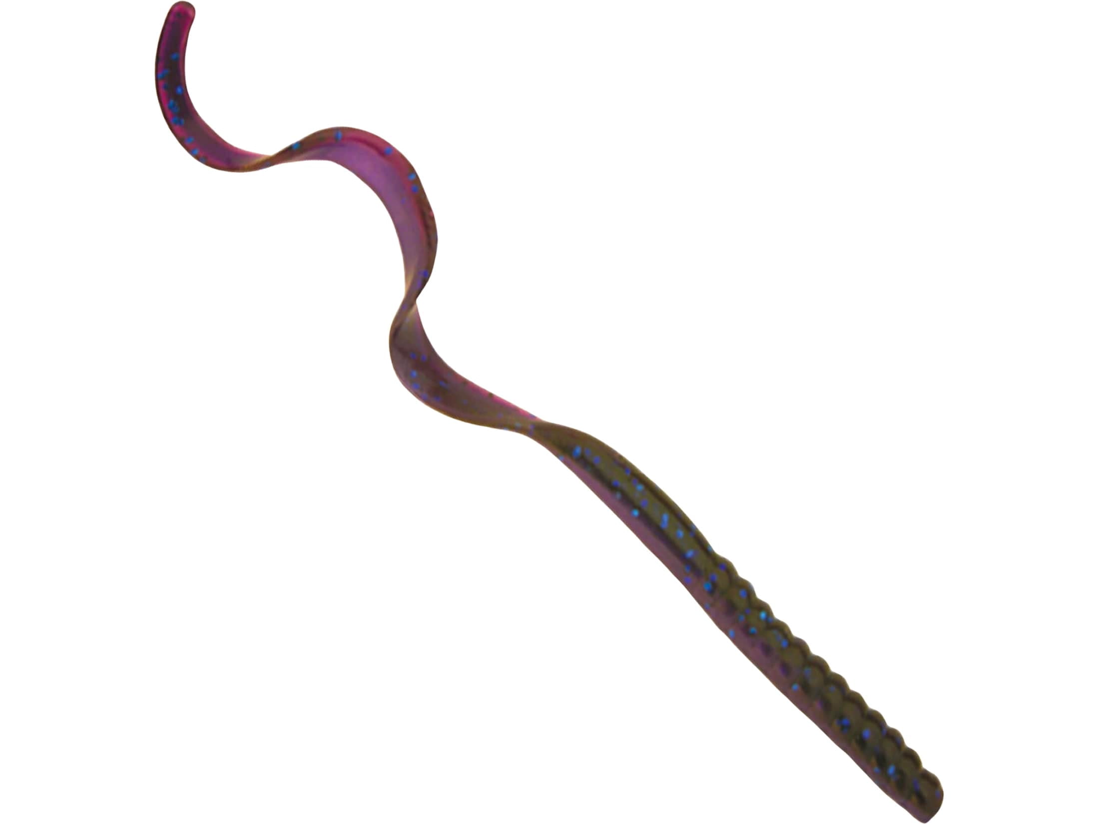Culprit 7.5" Soft Plastic Worm Fishing Lures for Bass in Blue Fleck ...