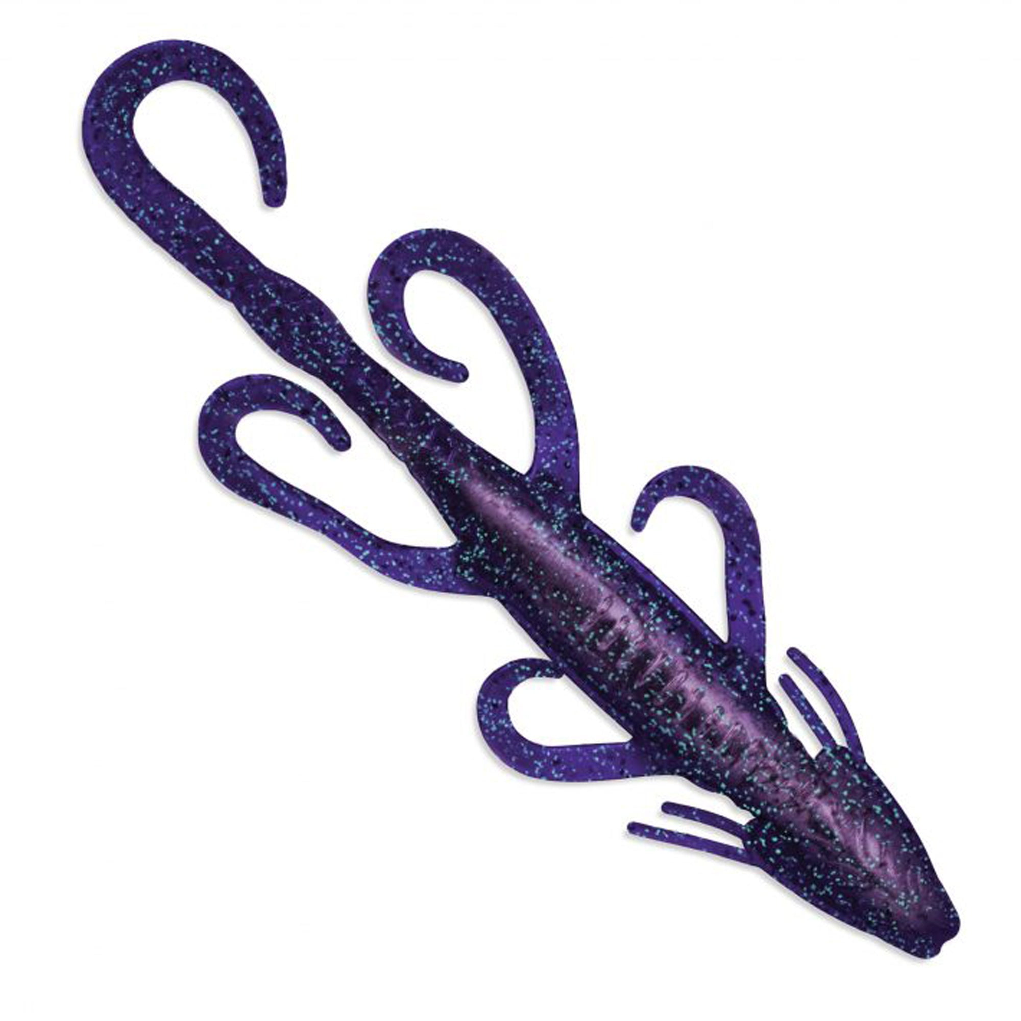 Culprit 7" Water Dragon Lure, June Bug & Purple, 8 Count - Walmart.com
