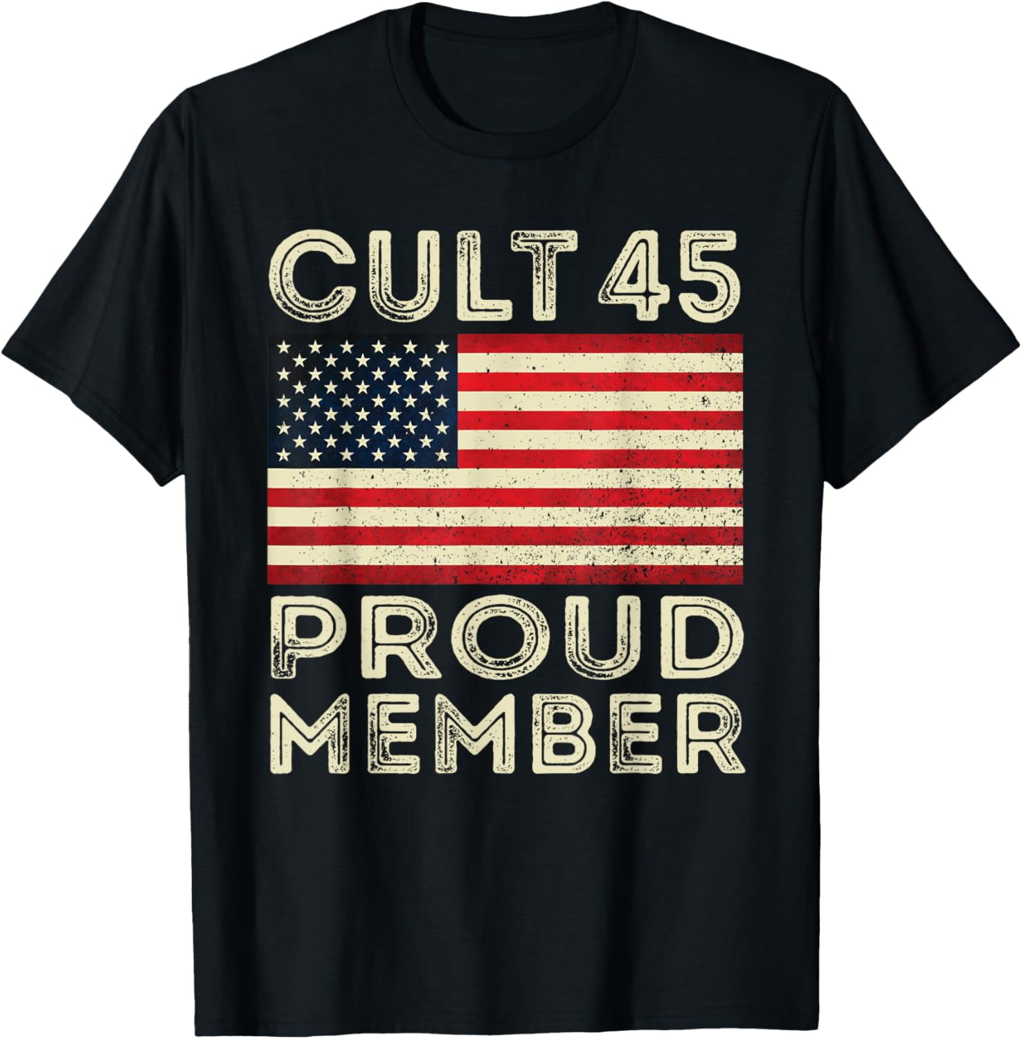 Cult 45 Proud Member Trump 2020 Xmas Gift Vintage American T-Shirt ...