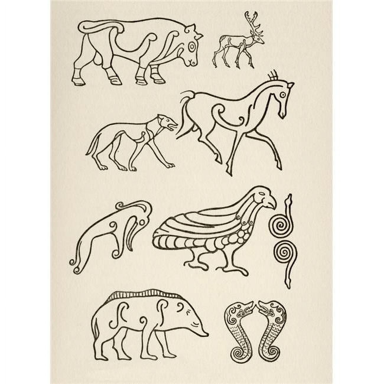 Cult Animals On Scottish Sculptured Stones From Ancient Man In Britain ...