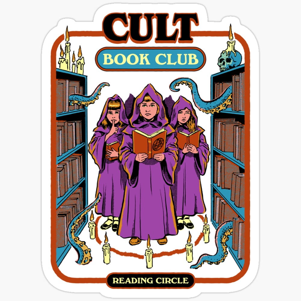 Cult Book Club Sticker Phone Decal Water Bottle Stickers Car Decals ...