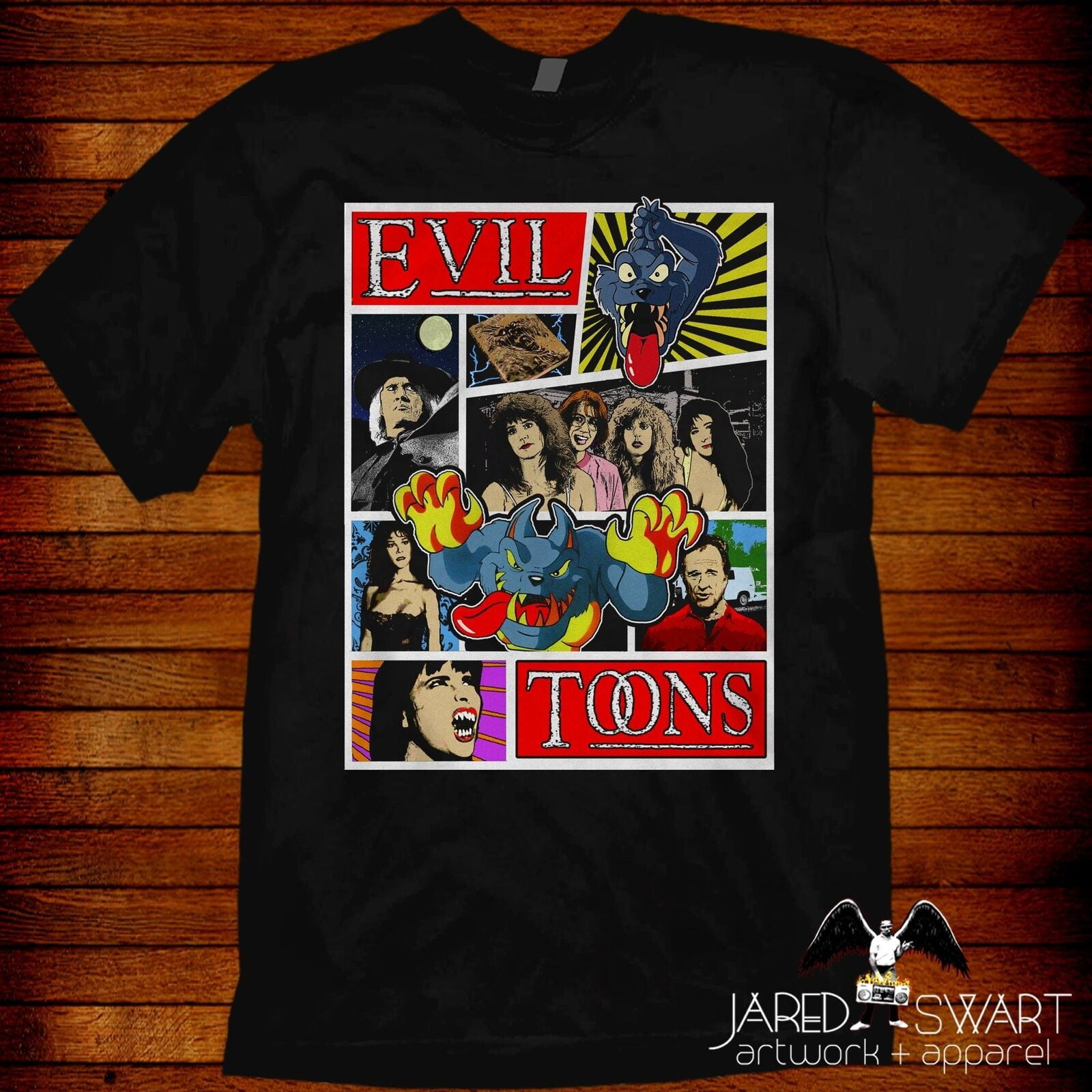 Cult Cartoon Horror VHS Shirt, 90s Toon Terror Graphic Tee - Walmart.com