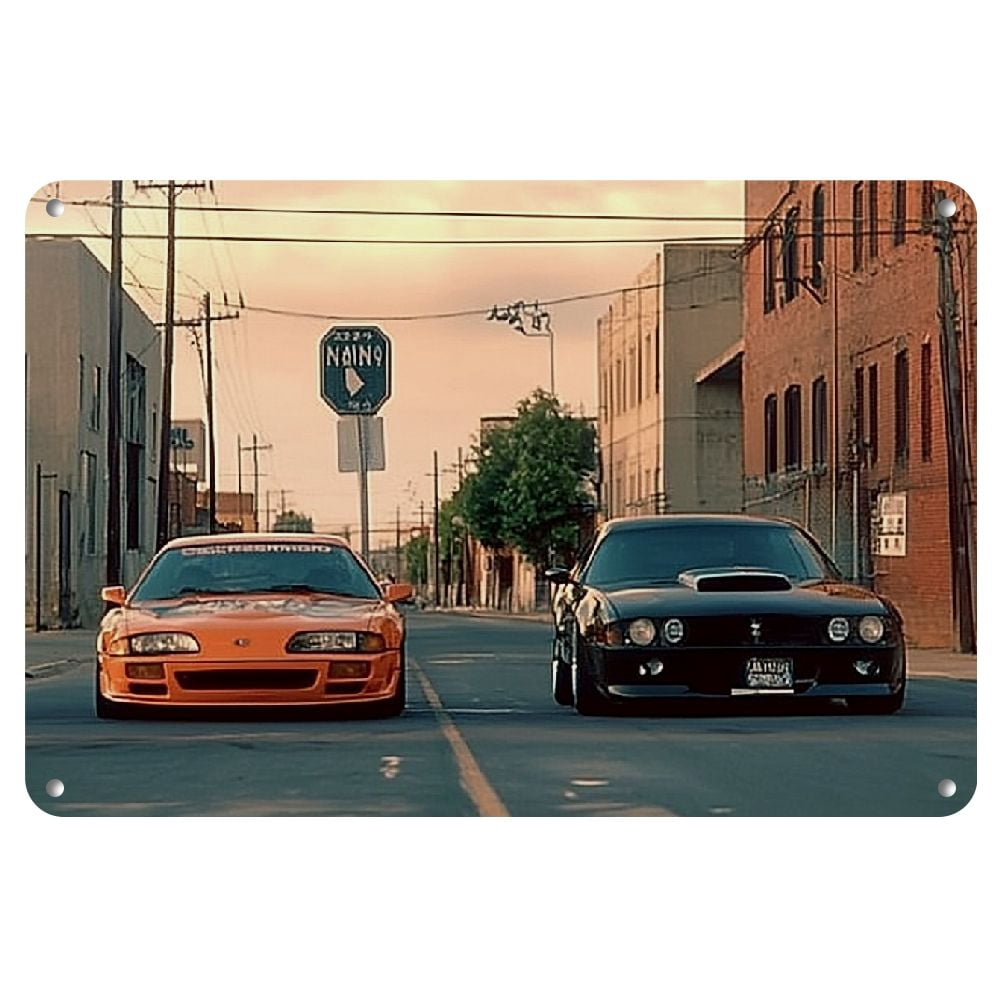 Cult Classic, Fast & Furious Retro Metal Sign - 12x8" Iron Art Decor ...