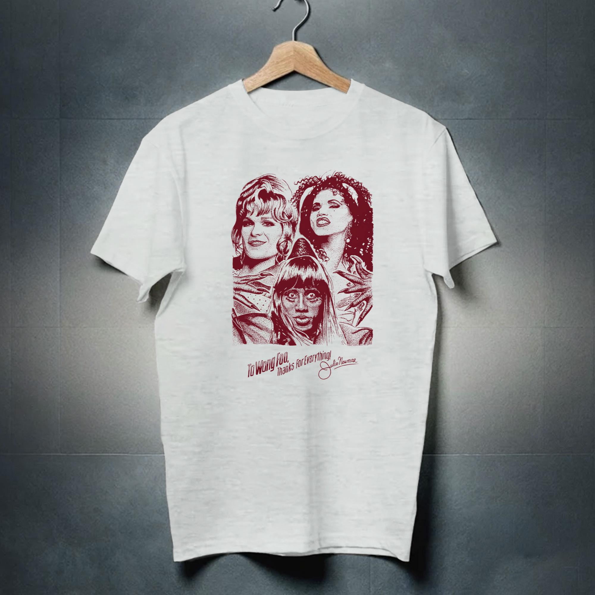 Cult Drag Comedy Tribute Shirt, To Wong Foo Parody Graphic Tee, Bold ...