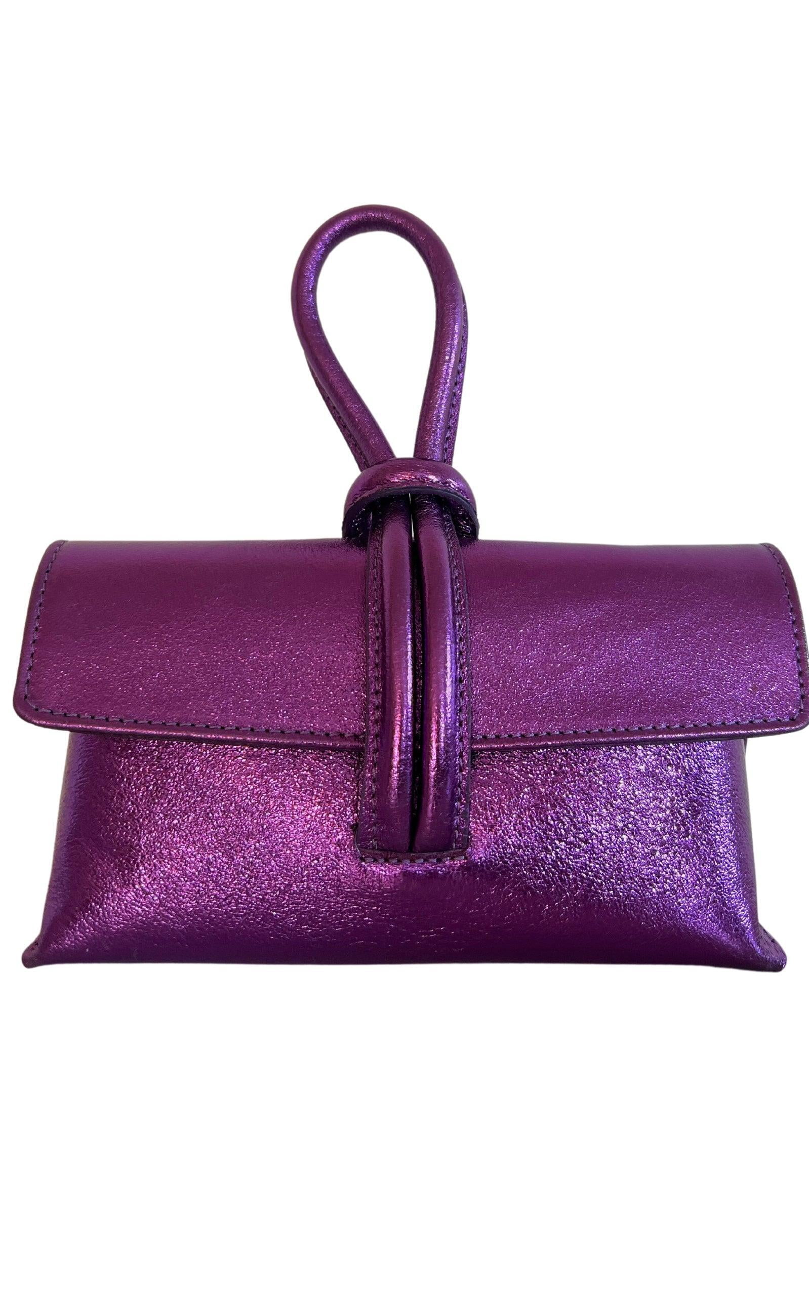 Cult Moda Single Handle Wristlet Crossbody Bag in Purple - Runway ...
