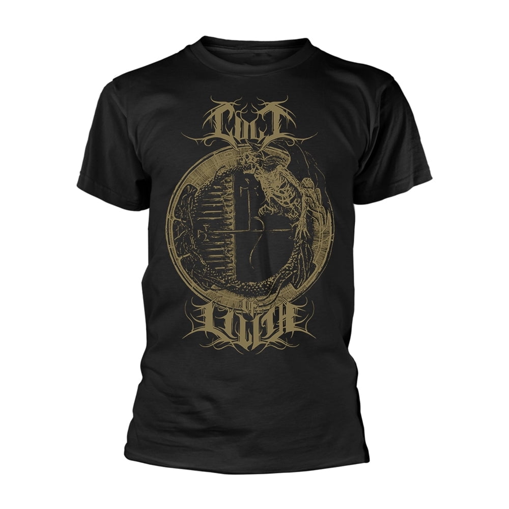 Cult Of Lilith T Shirt Gold Emblem Band Logo new Official Mens Black ...