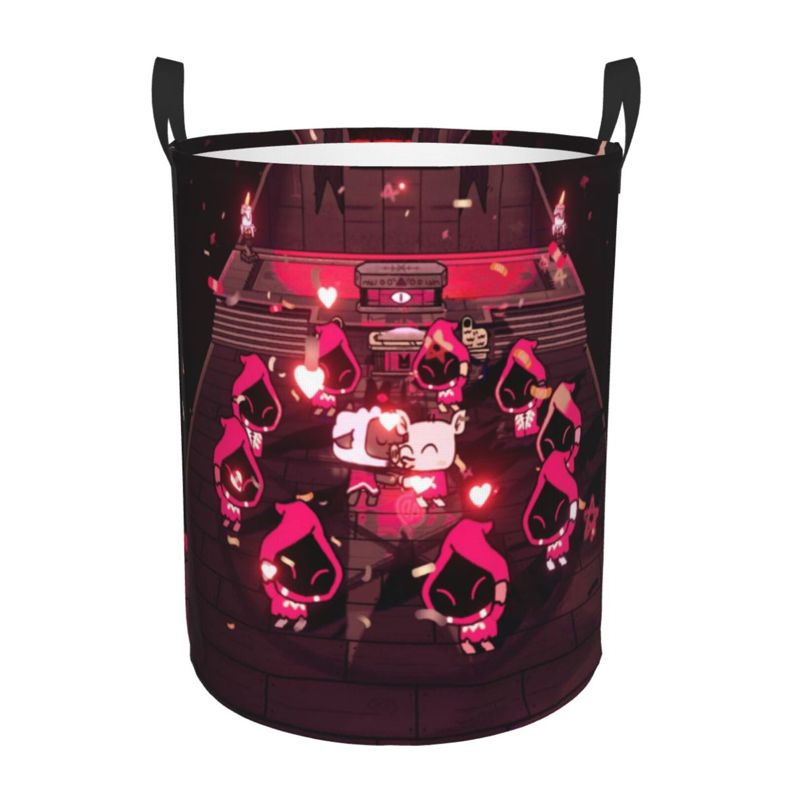 Cult Of The Lamb 3d Graphic Flame Laundry Basket Fire Flame Clothes ...