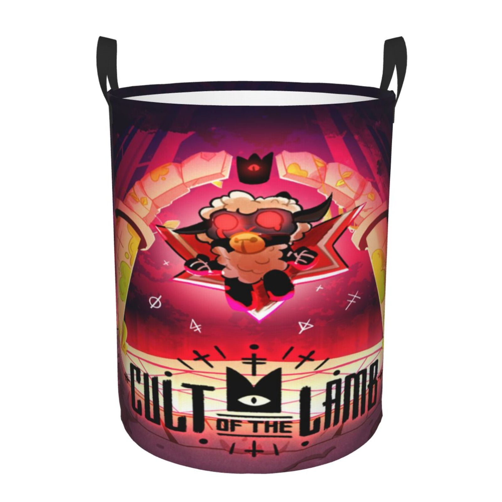 Cult Of The Lamb 3d Graphic Flame Laundry Basket Fire Flame Clothes ...