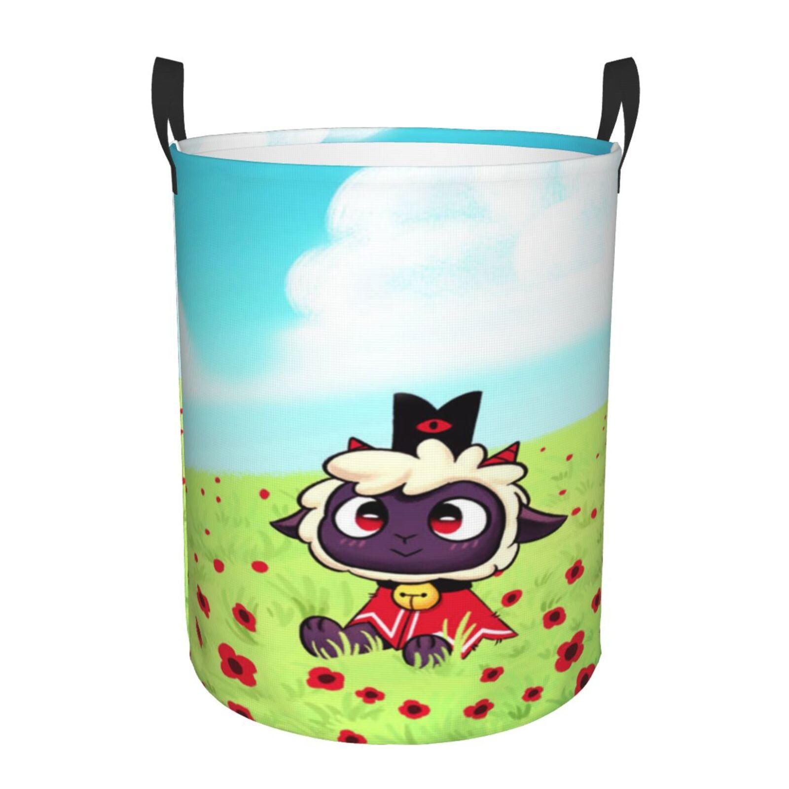 Cult Of The Lamb 3d Graphic Flame Laundry Basket Fire Flame Clothes ...