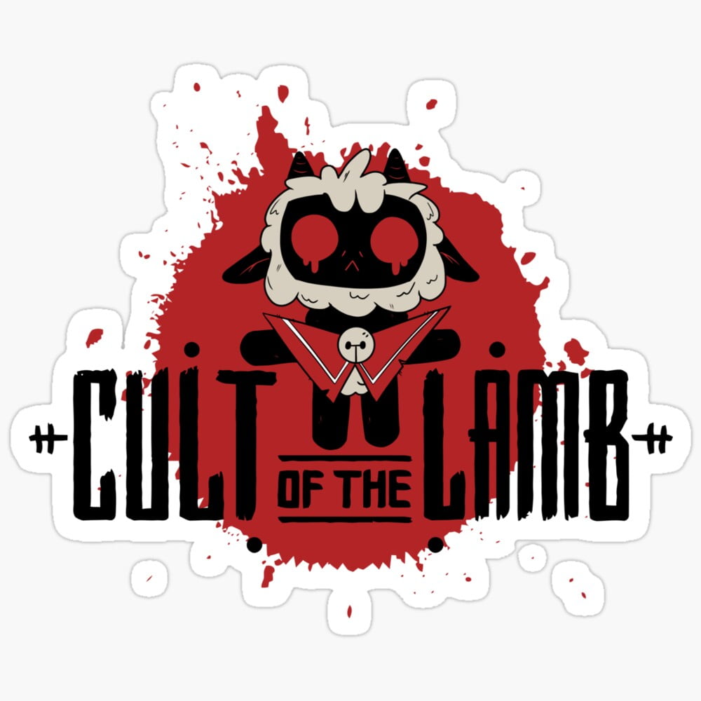 Cult Of The Lamb Fan Logo Sticker Phone Decal Water Bottle Stickers Car ...