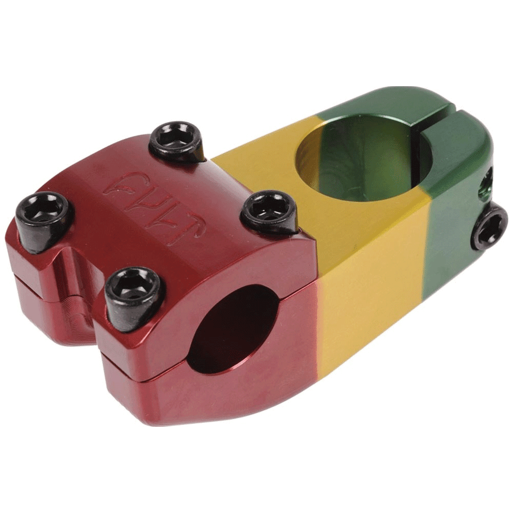 Cult Salvation V2 Top Load BMX Stem 1-1/8"x22.2mm (Rasta) - Walmart.com