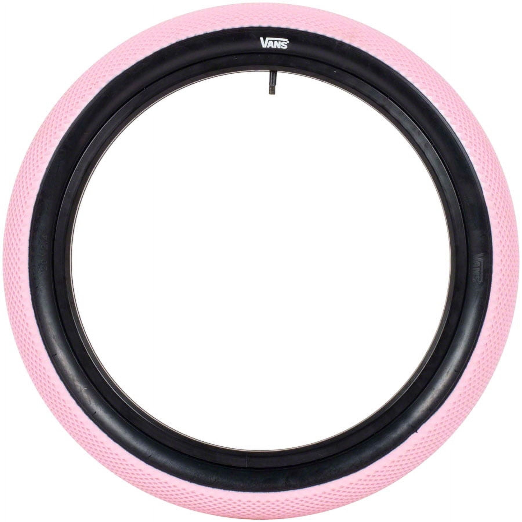 Cult X Vans Tire 20 x 2.4 Clincher Wire Rose Pink/Black Reflective BMX ...