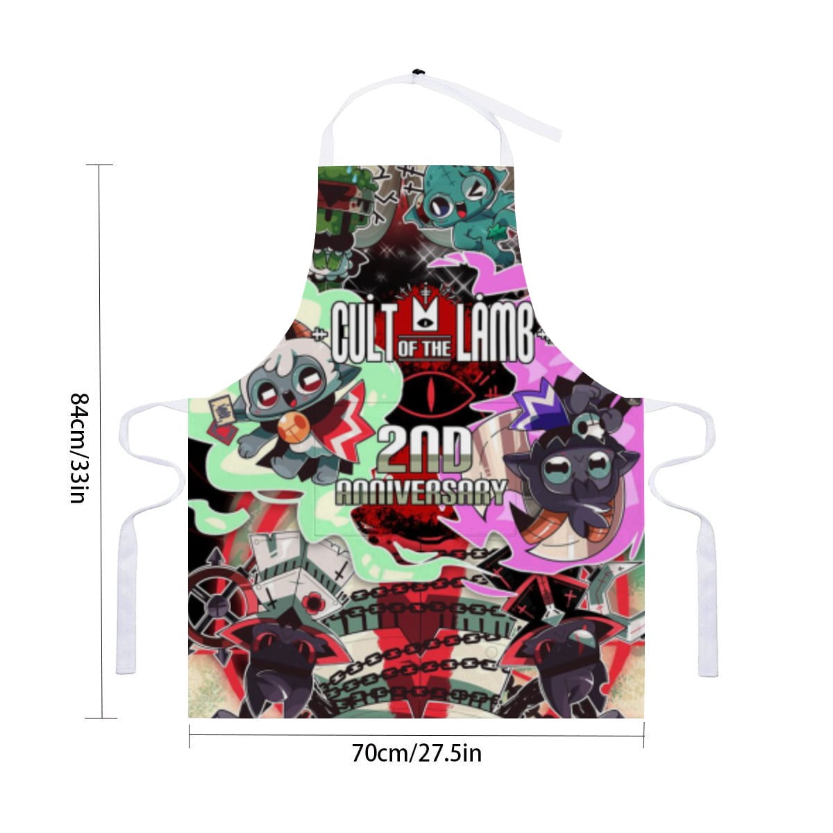 Cult of the Lamb apron, waterproof with pockets, suitable for adult ...