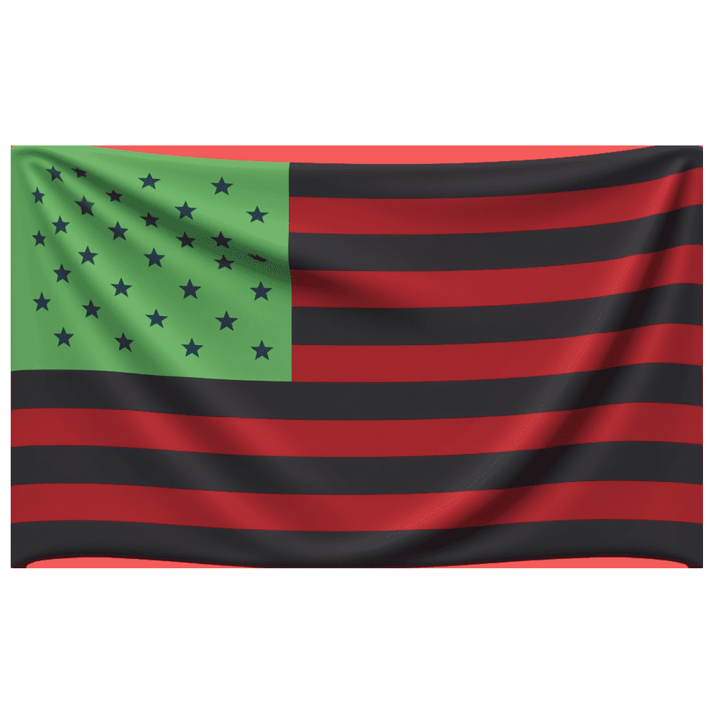 Cultural Design African American Heritage Historical Symbolism Flag ...