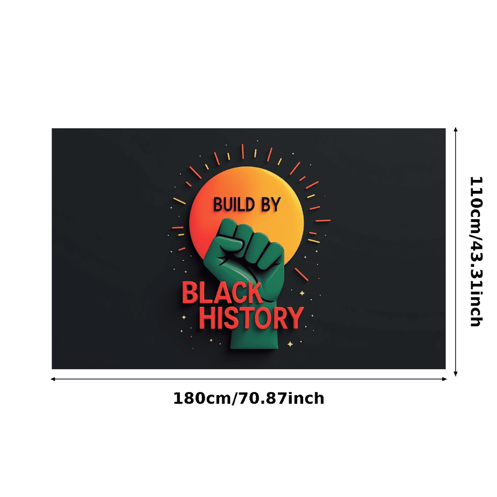 Cultural Design Black History Banner Empowerment Artwork Inspirational ...