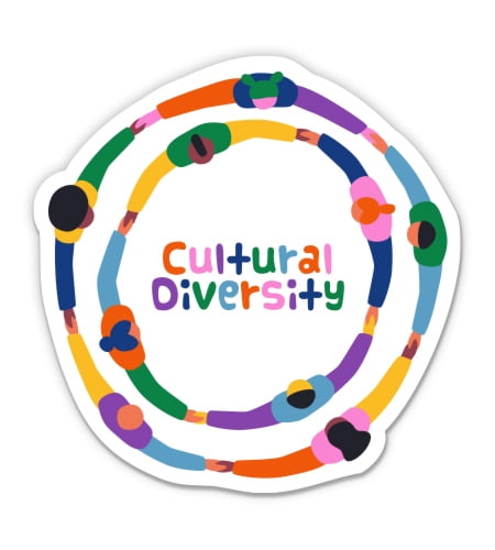 Cultural Diversity - 5" Vinyl Sticker - For Car Laptop I-Pad ...