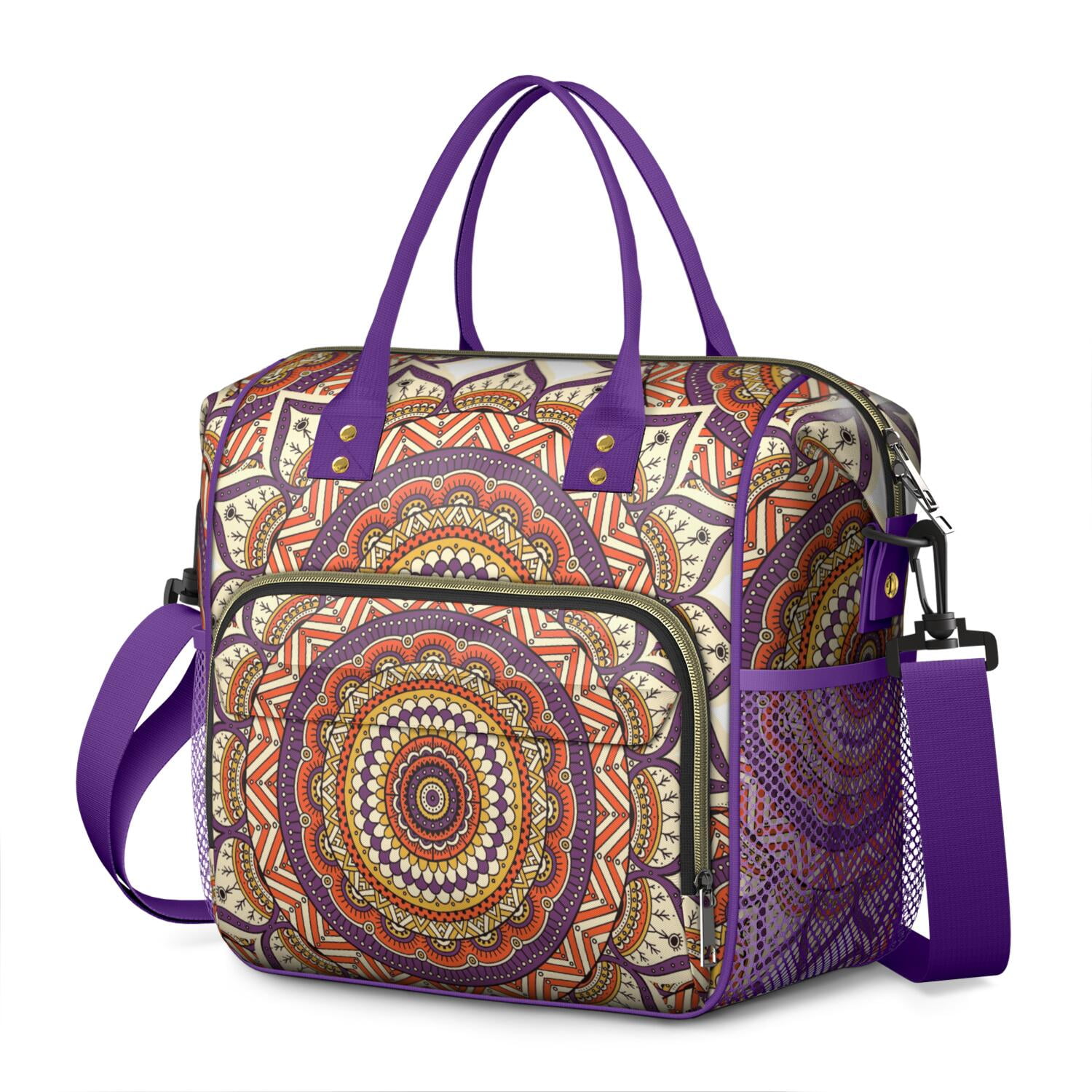 Cultural Mandala Lunch Box – Insulated Cooler with Tribal Folk Patterns ...