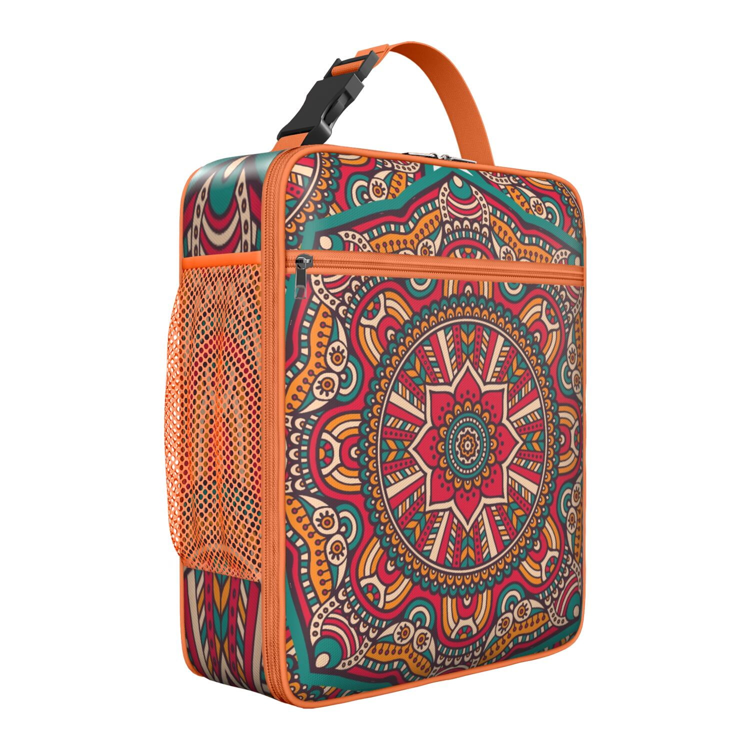 Cultural Mandala Lunch Box – Traditional Folk Art Pattern Insulated Bag ...