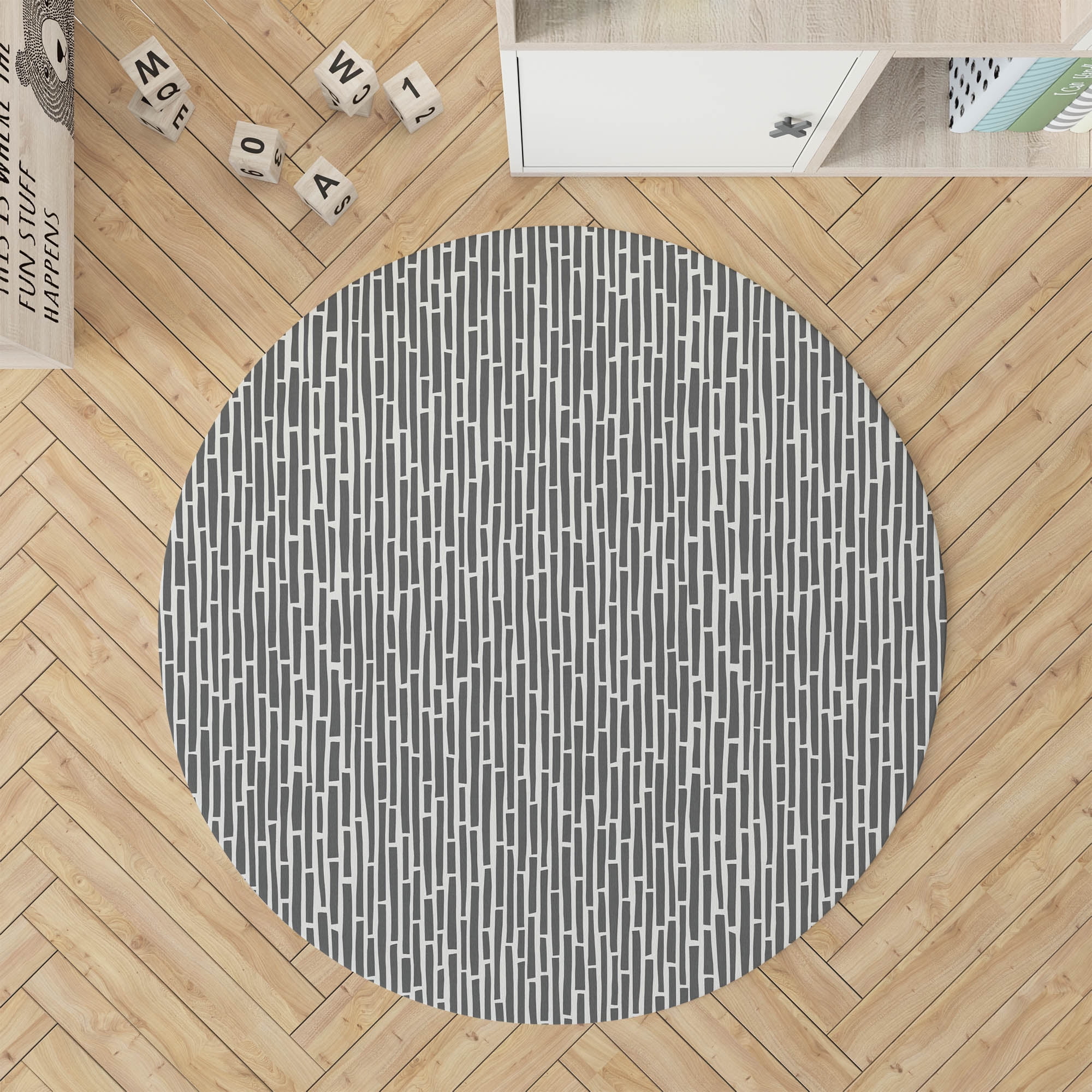 Cultural Rows Ivory Charcoal Kids Play Mat - Walmart.com