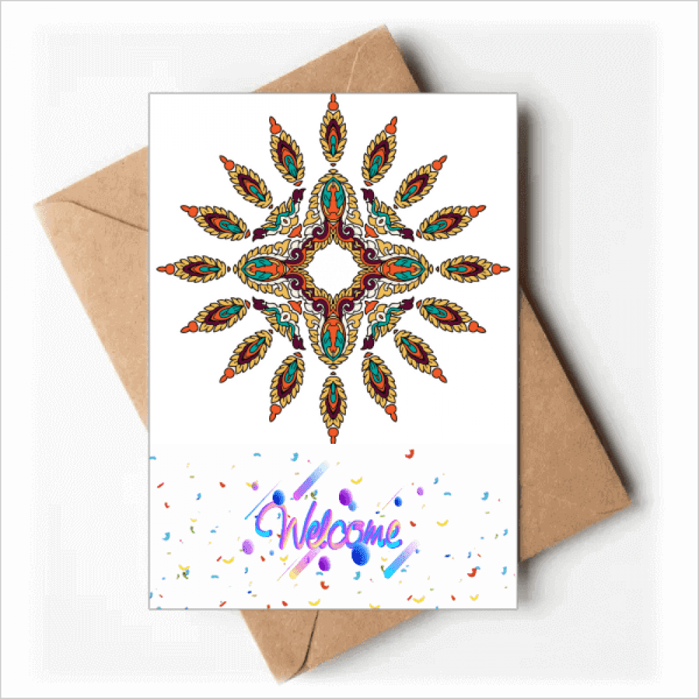 Culture Asymmetrical Welcome Back Greeting Cards Envelopes Blank ...