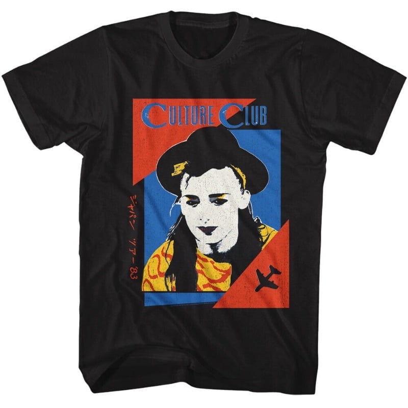 Culture Club Japan Tour 83 Boy George Men's T Shirt New Wave Pop Music ...