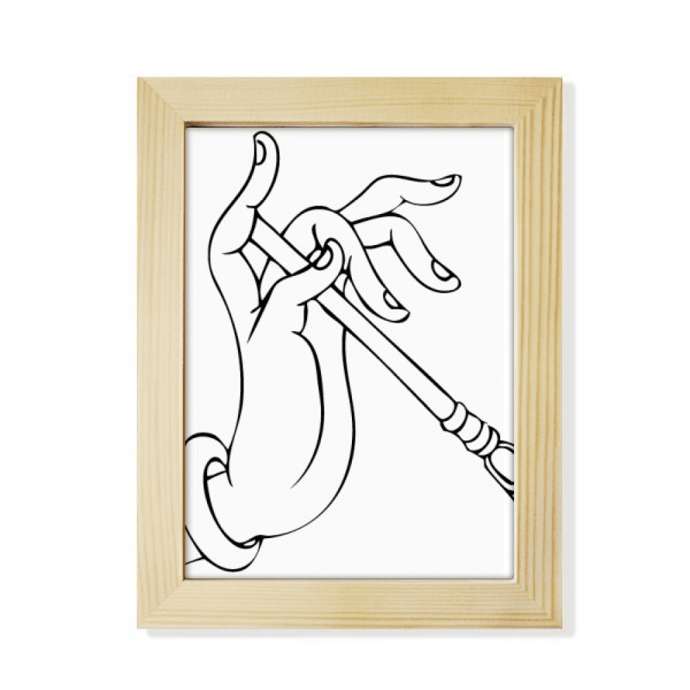 Culture Hand Stick Line Drawing Pattern Desktop Adorn Photo Frame ...