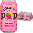 Culture Pop Soda Sparkling Raspberry Lemonade Probiotic Drink, 12 Pack ...