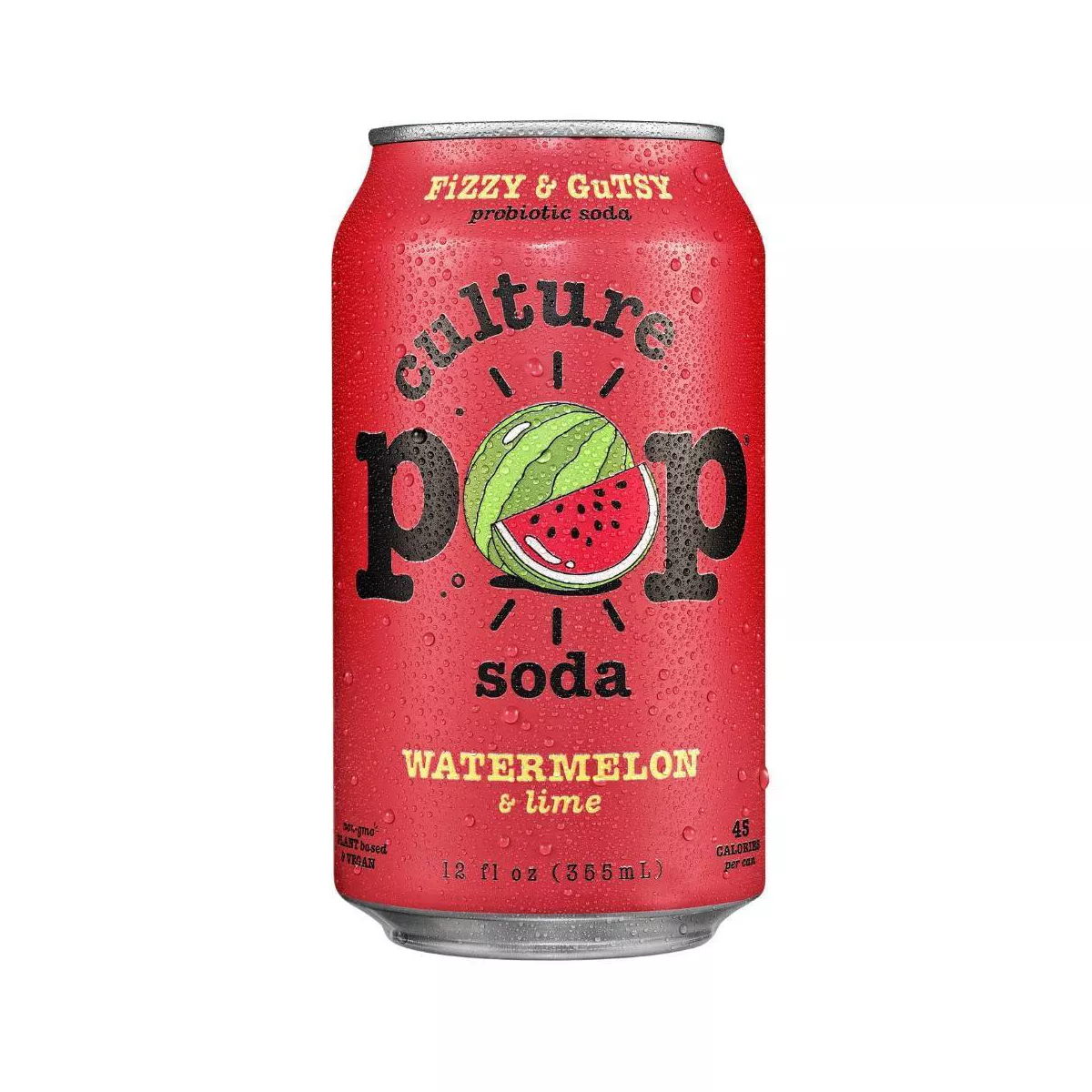 Culture Pop Watermelon Soda - 12 fl oz Can - Walmart.com