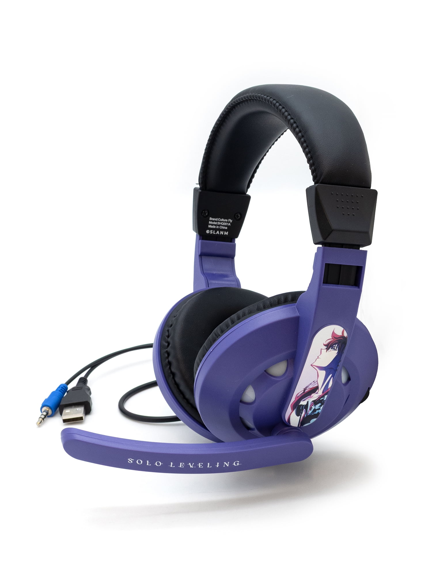 CultureFly Solo Leveling Gaming Headset Sung Jinwoo Enhanced Audio Over ...