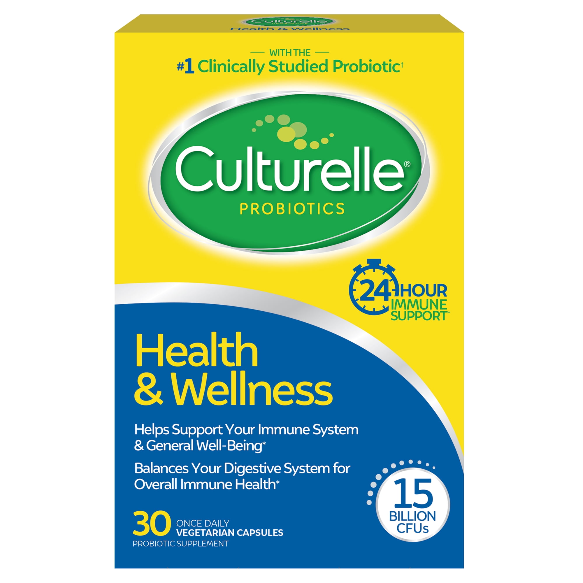 Culturelle Health & Wellness Daily Probiotic Supplement for Immune ...