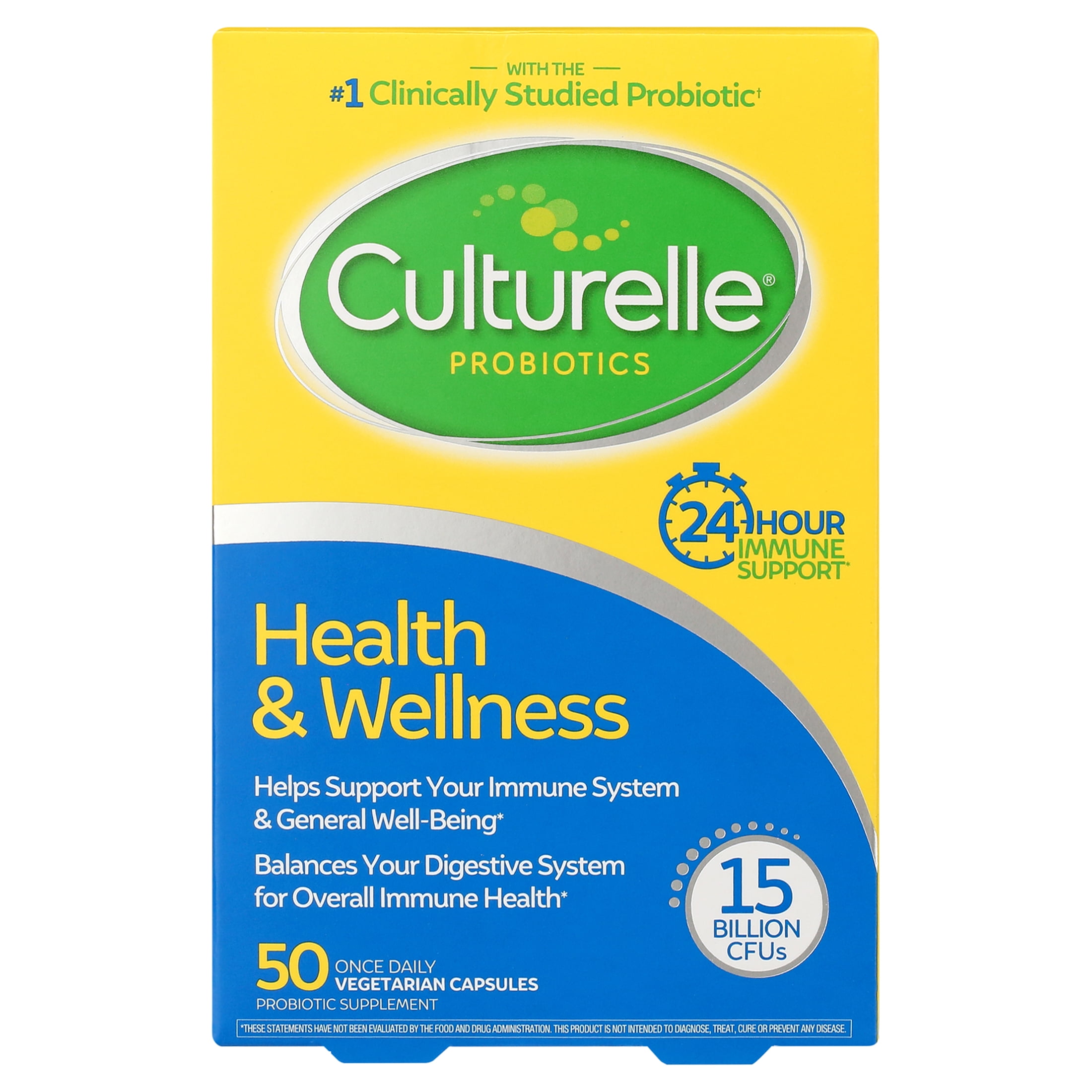 Culturelle Health & Wellness Daily Probiotic Supplement, Advanced ...
