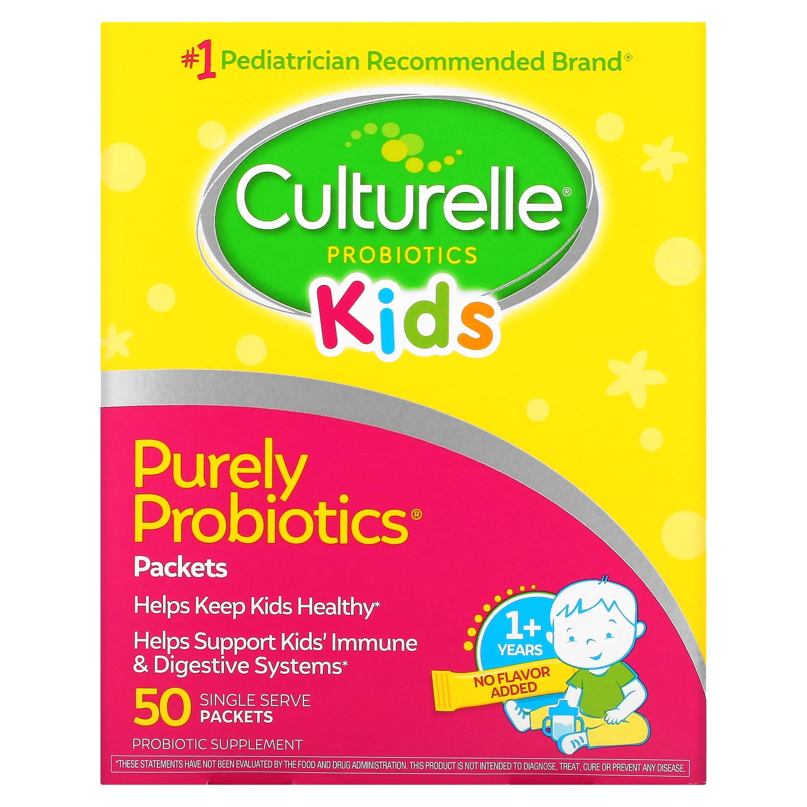 Culturelle Kids Daily Probiotic Supplement for Age 1+, Digestive ...