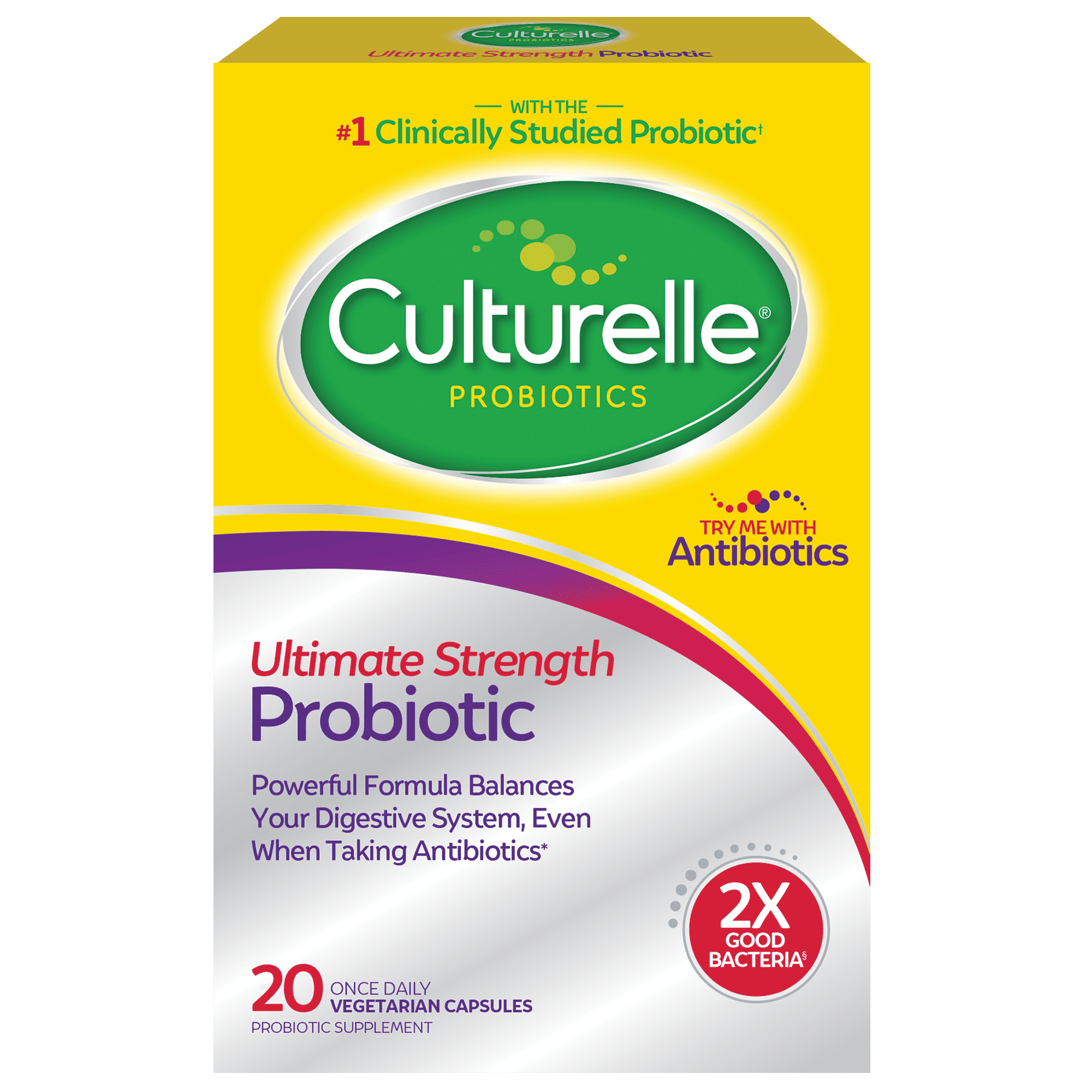 Culturelle Daily Probiotic Supplement, Ultimate Strength Support for ...