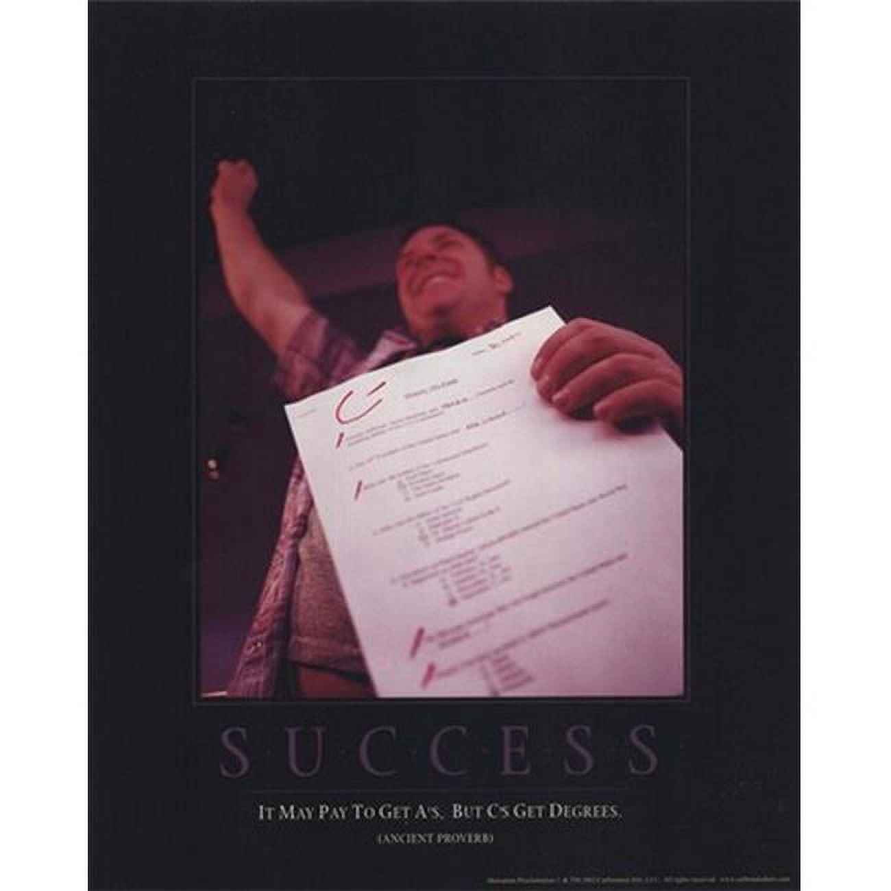 Culturenik Success - Cs Gets Degrees Poster Print - Walmart.com