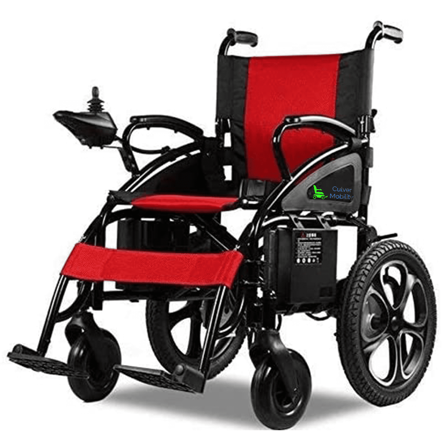 Culver Electric Power Wheelchair, Foldable, Heavy Duty, Transportable ...