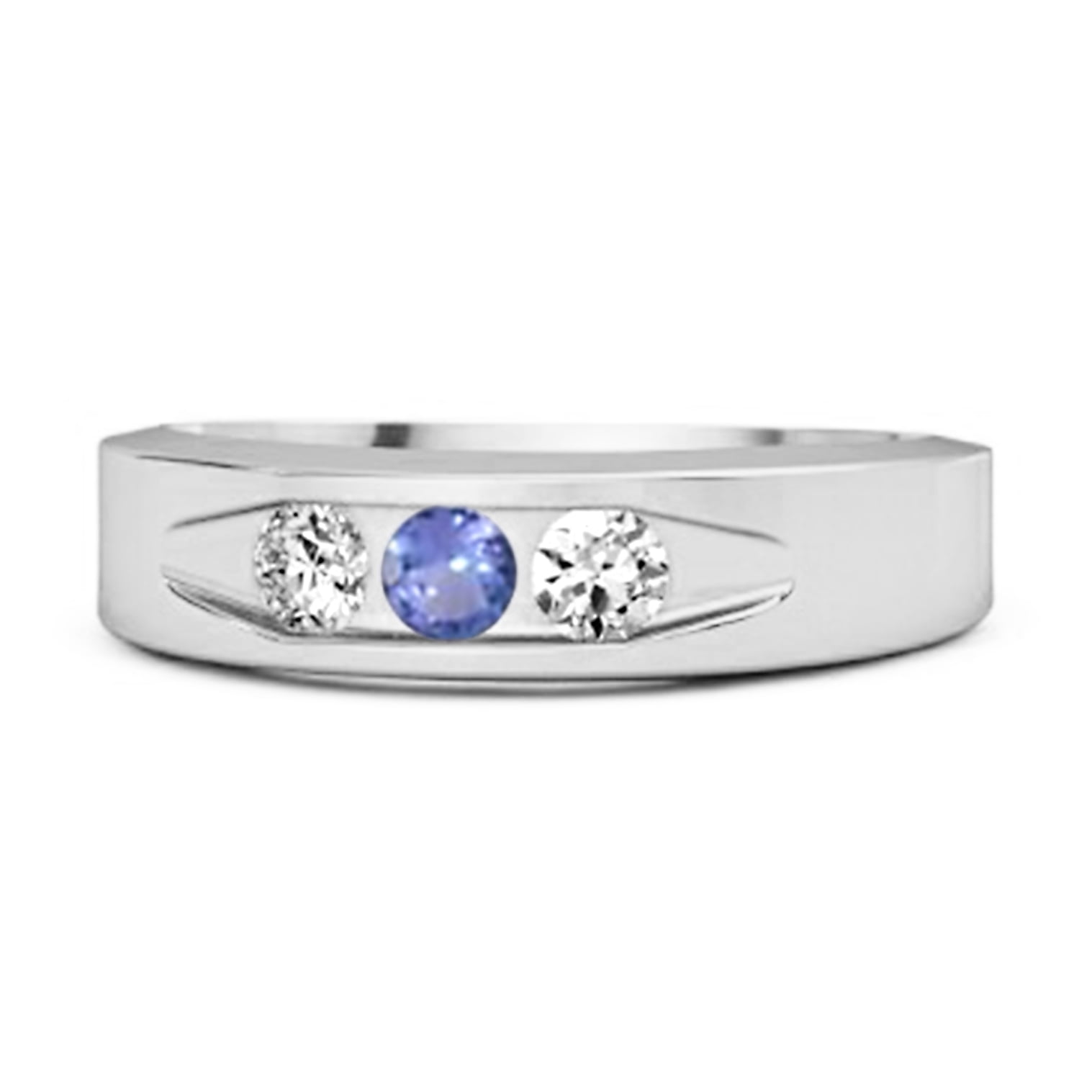 Culvert Ring 925 Sterling Silver 0.30 Ct Tanzanite Valentines Day Gifts ...