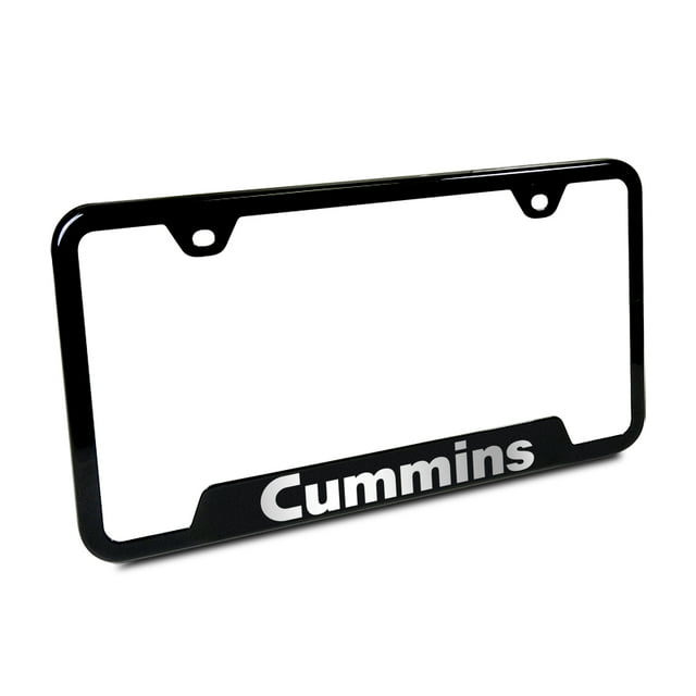 Cummins Black Stainless Steel License Plate Frame for Dodge - Walmart.com
