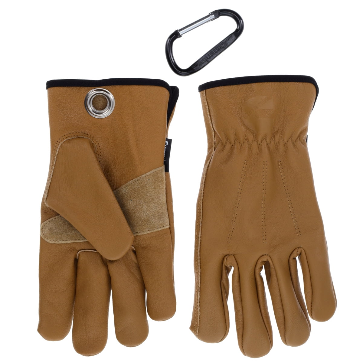 Cummins Full Leather Gloves for Men CMN35151 - Fencer Work Leather Palm ...